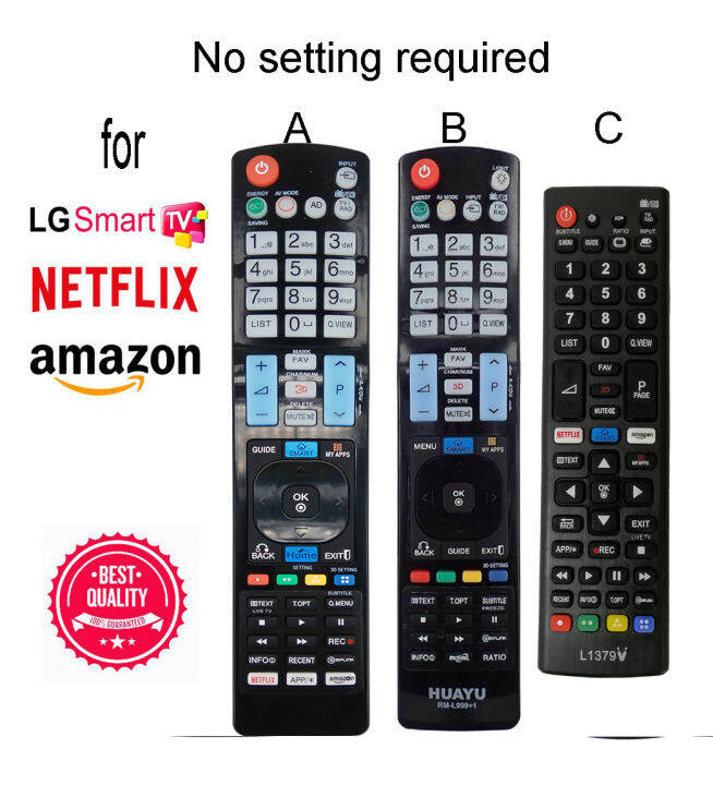 Universal LG Remote Control, with Netflix button, directly use, no ...