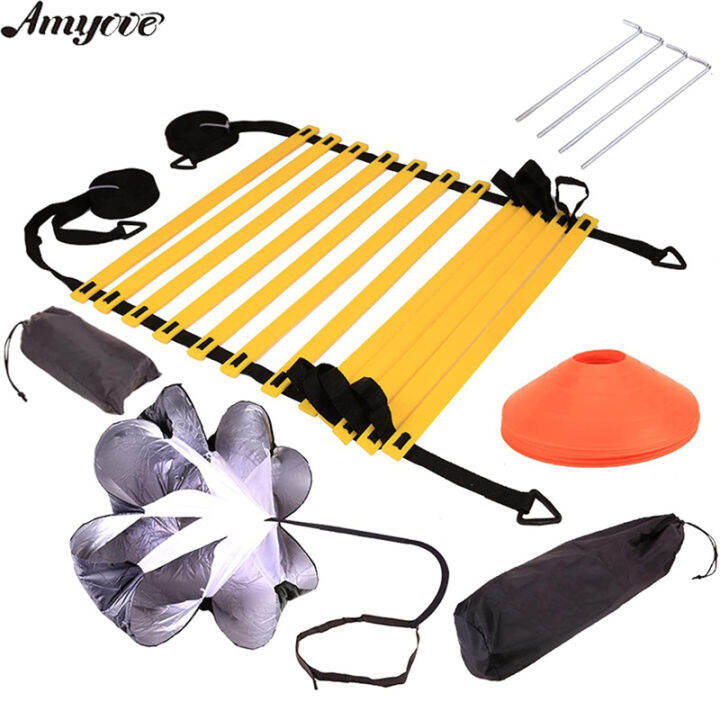 Amyove Agility Ladder Kit With Resistance Umbrella Cones Stakes ...