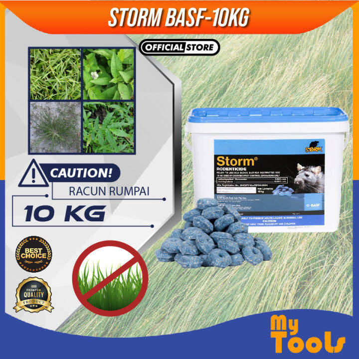 Mytools 10KG Basf Storm Flocoumafen 0.005% Racun Tikus Rat Killer Ubat ...