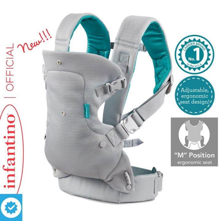 Infantino Flip 4-in-1 Light Airy Convertible Ergonomic Carrier (with ...