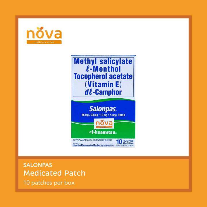 Salonpas Medicated Patch 10 patches (box) | Lazada PH