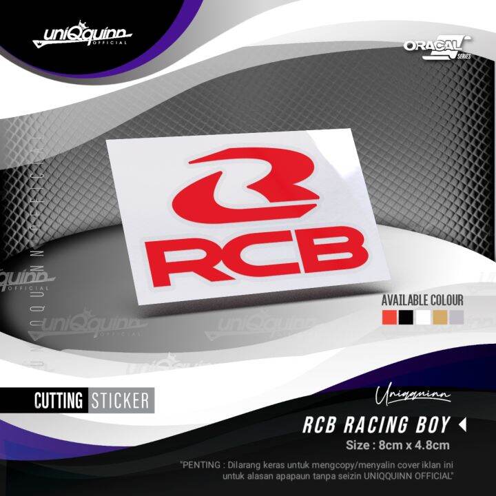 UQ Stiker RCB v2 [ Cutting Sticker ] Sticker Racing Boy | Lazada Indonesia
