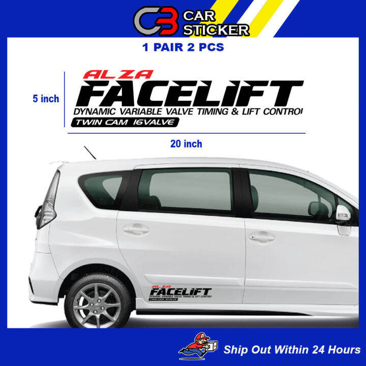 Perodua Dvvt Alza Facelift Car Sticker / cs706 | Lazada