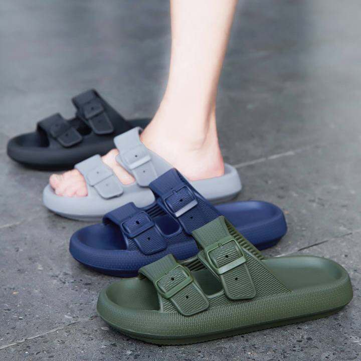 PR-RUBBER WEDGE TWO STRAP SLIPPERS NEW ARRIVAL INDOOR&OUTDOOR KOREAN ...
