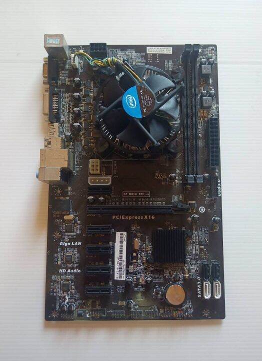 พร้อมแรม 8G+CPU core i3-4150-i5-4590+พัดลม + เมนบอร์ด+COLORFUL H81A-BTC V20 LGA1150 DDR3 สินค้า ...