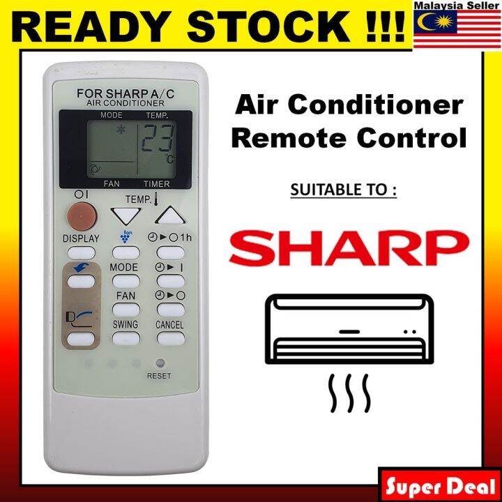 SHARP Air Cond Aircon Aircond Remote Control Replacement (SH-751) | Lazada