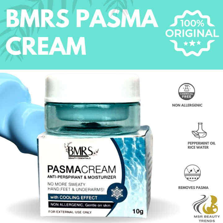 Original BMRS PASMA CREAM with cooling effect 10g [for sweaty HANDS ...