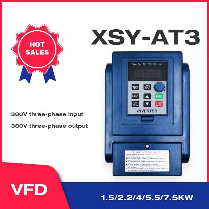 VFD 380V 4KW AC 380V 1.5Kw/2.2KW/4KW/5.5KW/7.5KW Variable Frequency Drive 3 Phase Speed ...