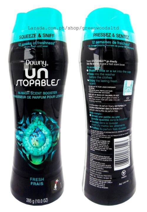 Downy Un Stopables In-Wash Scent Booster Fresh Frais 10.0 oz 285g ...