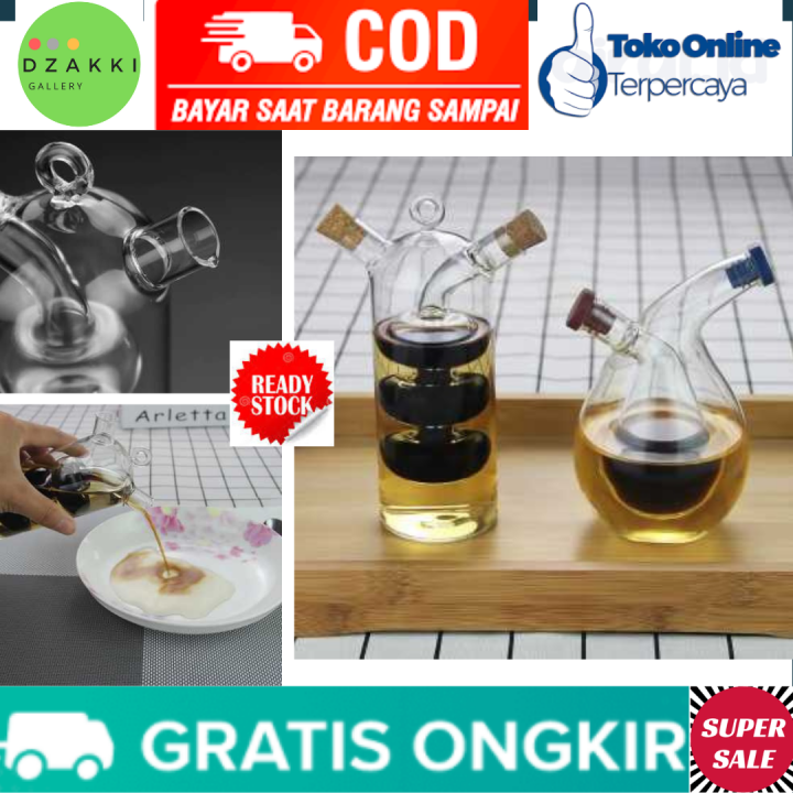 Botol Minyak Ganda 2 in 1 Double Layer Oil Bottle 150ml / Botol ...