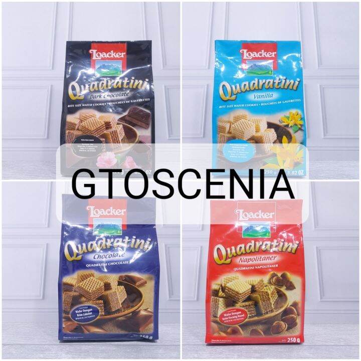 Loacker Quadratini 250gr wafer All Varian | Lazada Indonesia