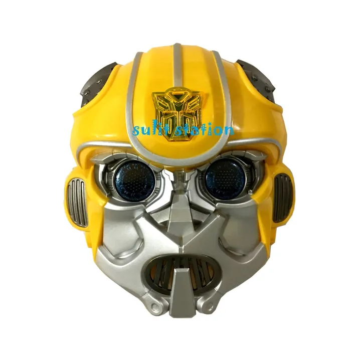 TRANSFORMERS BUMBLEBEE AUTOBOTS robot LIGHTED COSPLAY COSTUME MASK ...