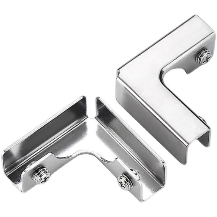 304 Stainless Steel Rectangular Bead Tank T Cross L Glass Clamp Clamp ...