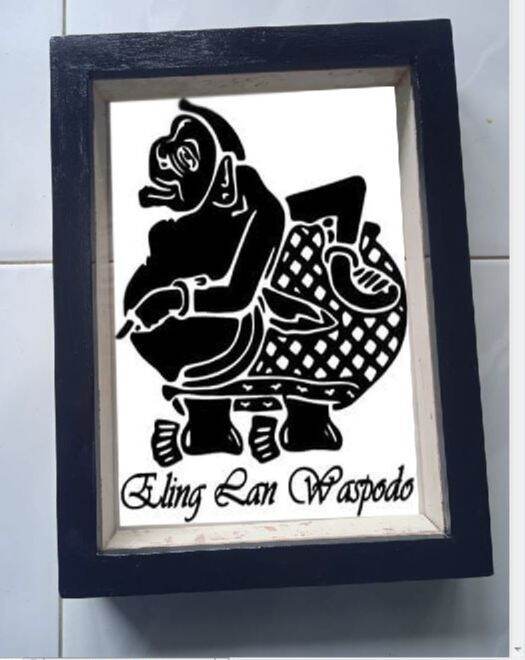 Hiasan DInding Siluet Semar ukuran 34x25cm | Lazada Indonesia