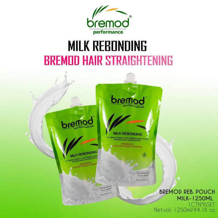 Bremod Hair Treatment Rebonding Milk Hair Neutralizing Rebond Set ...