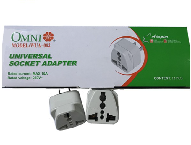 OMNI Universal Socket Adapter MAX 10A 250V WUA-002 1PIECE | Lazada PH