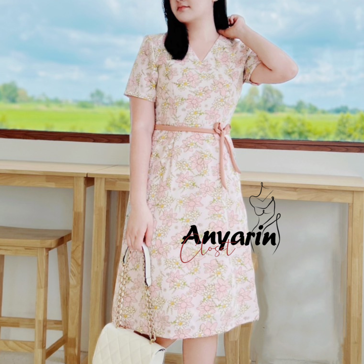 ANYARIN Anya01 เดรสทำงาน/เดรสน่ารัก/เดรสสุภาพ | Lazada.co.th