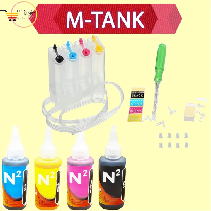 4 Color Compatible Empty Refillable Ink Tank CISS for Canon Pixma ...