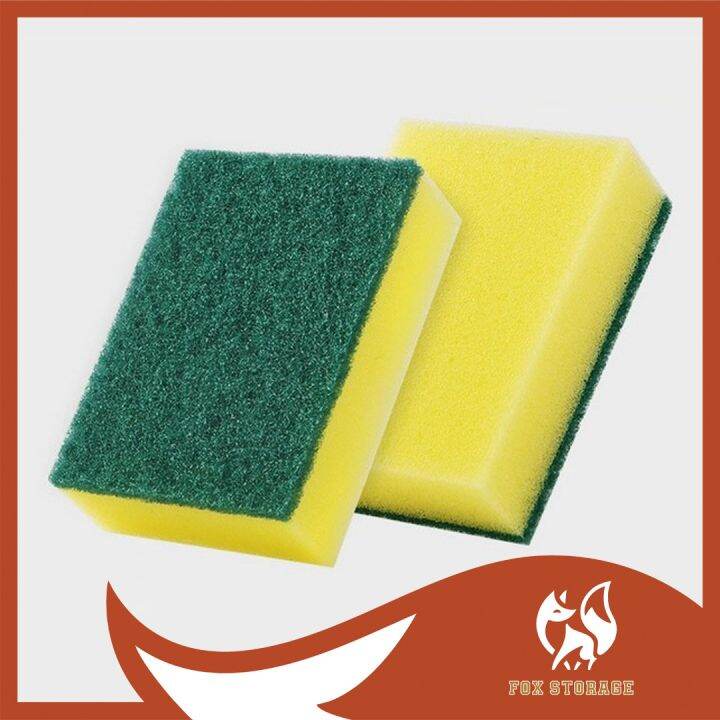 Kitchen Cleaning Sponge Dish Washing Sponge With Scouring Pad Kitchen ...