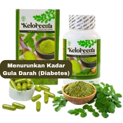 Obat Penurun Gula Darah Dan Diabetes Herbal Keloreena 50 Kapsul ...