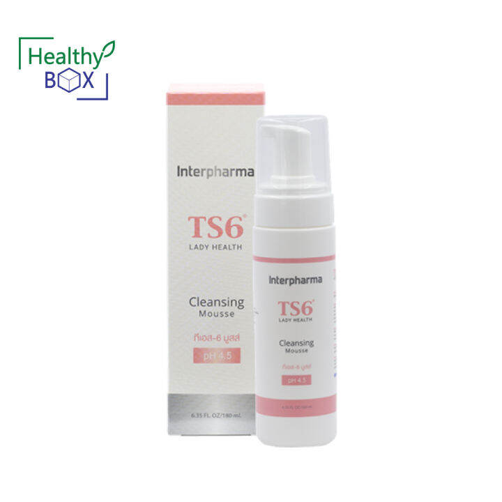 INTERPHARMA TS6 Cleansing mousse 180 ml. อินเตอร์ฟาร์มา ทีเอสหก คลีนซิ่ง มูส 180มล. | Lazada.co.th