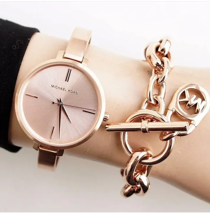 Guaranteed Original Michael Kors MK3547 Jaryn Stainless Steel Rose Gold ...