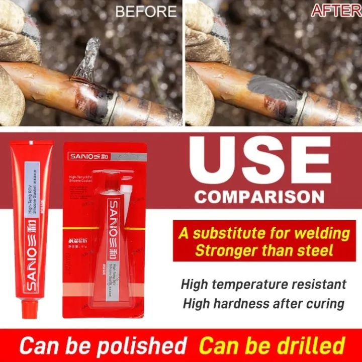 Listed brand Sanhe high temperature resistant hardware red glue | Lazada PH