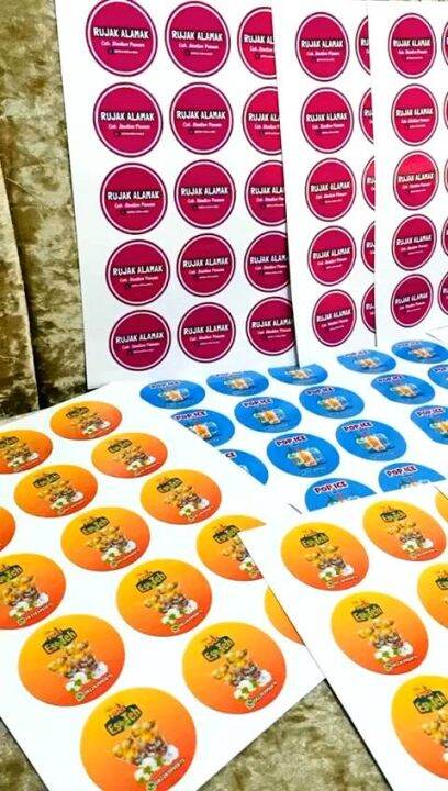 Cetak Stiker Label Custom A4 | Lazada Indonesia