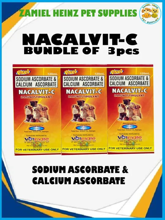 PAPI Nacalvit-C Immuno Stimulant for Pets (120ml) (BUNDLE OF 3pcs ...
