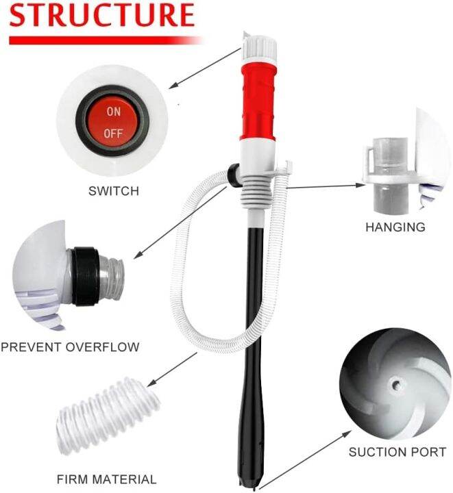 S&L-Winyer Battery-Operated Liquid Transfer Pump Fuel Transfer Pump For ...