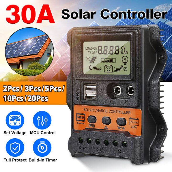 Dual USB Output PV Regulator Auto Parameter Adjustable 10 / 20 / 30A ...