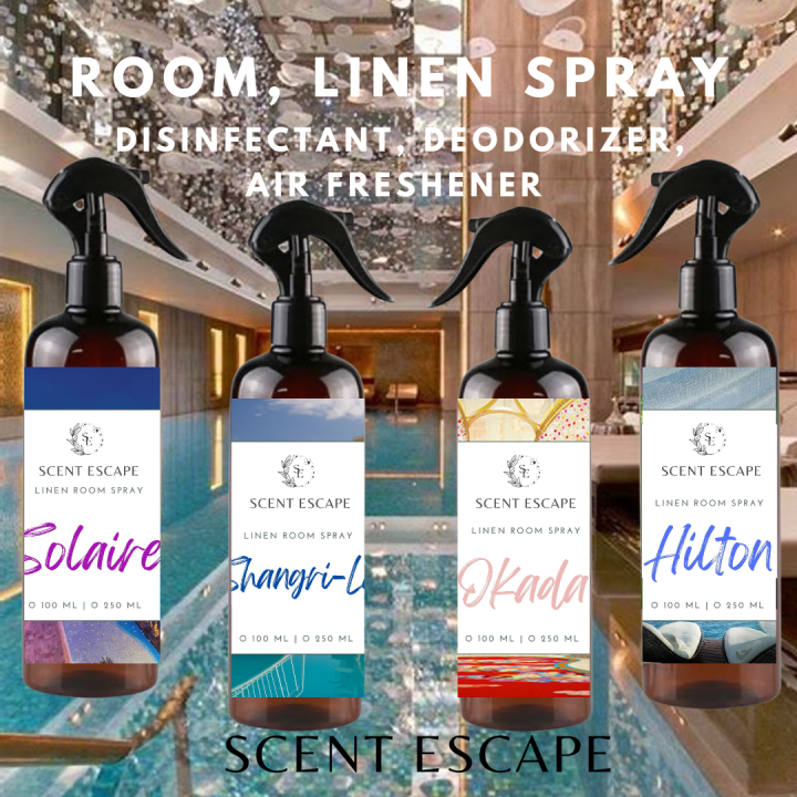 Scent Escape ROOM LINEN CAR SPRAY Air Fresheners Disinfectant Room Car ...
