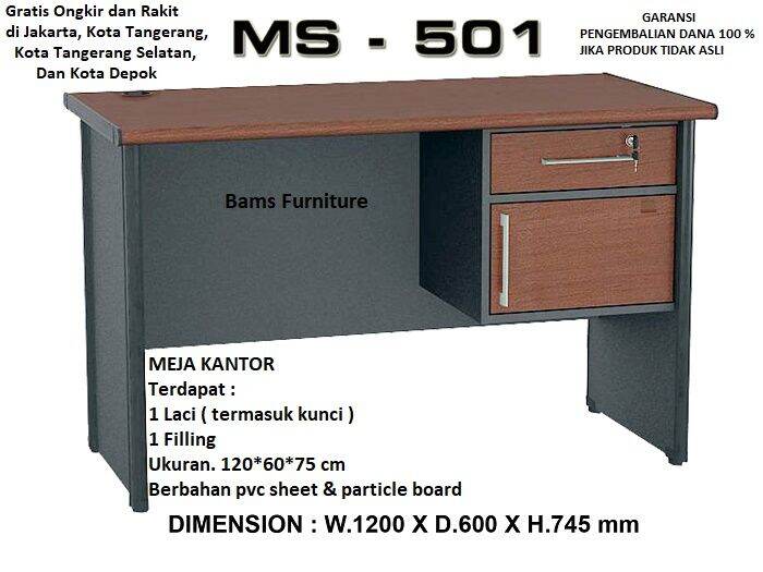 meja 1/2 biro meja staff meja kerja meja kantor meja merek vip tipe ...