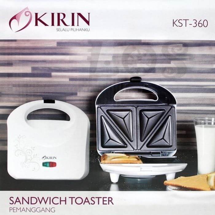 Kirin KST-360 Pemanggang Roti Sandwich Toaster - Putih Hemat Listrik ...
