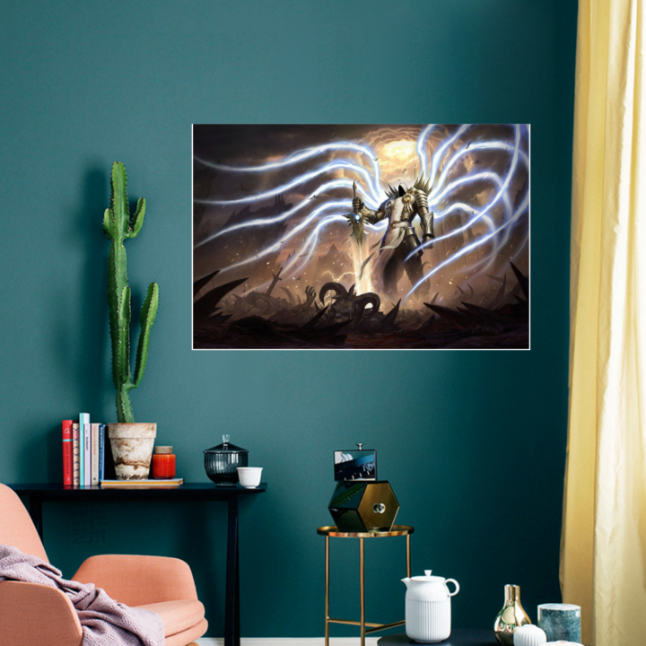 Customized Game Diablo Canvas Painting Modern Wall Art Living Room ...