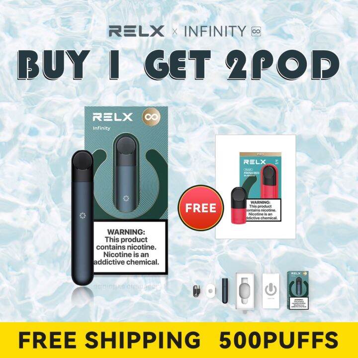 【Ready Stock】 RELX Infinity device black kit vape only 100 ORIGINAL ...