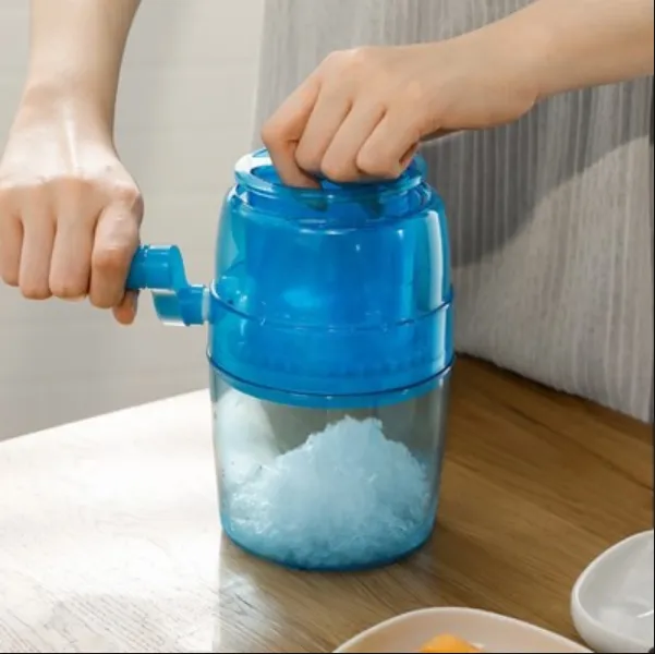 Household Mini Easy Ice Shaver Crusher Handheld Snow Manual Crushing ...