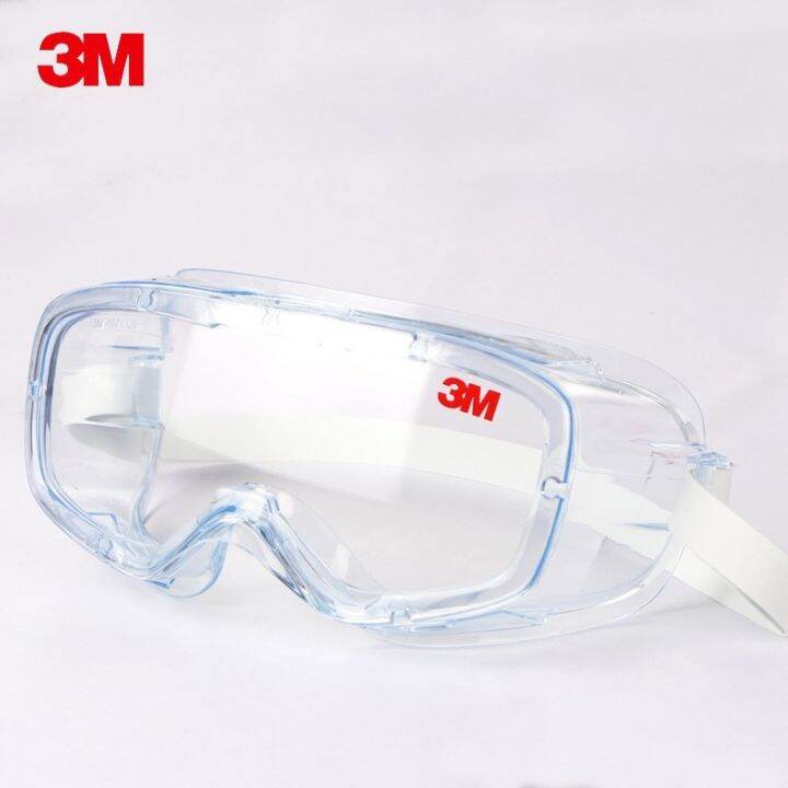 3M 1621 Clear Glasses Anti-Fog Safety Goggle Eyewear for Eye Protection Personal Protective ...