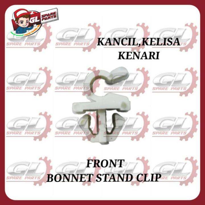BONNET STAND CLIP FRONT PERODUA KANCIL KELISA KENARI HOOD SUPPORT ROD ...