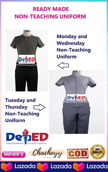 Ready Made Original RTW Deped Prescribed Non-Teaching Uniform for ...