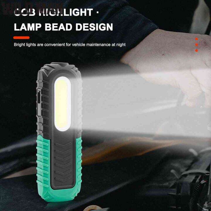 COB Senter Gantung Lipat LED, Lampu Kerja Inspeksi untuk Berkemah Mobil ...