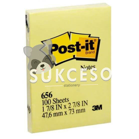 3M Post It Sticky Notes Memo 656 | Lazada Indonesia