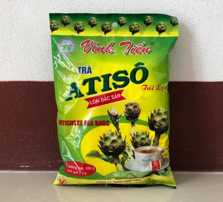 ชาอาร์ติโชค ชาเวียดนาม (ATISO TEA) ขนาด 200 กรัม (100ซอง*2กรัม) นำเข้า ...