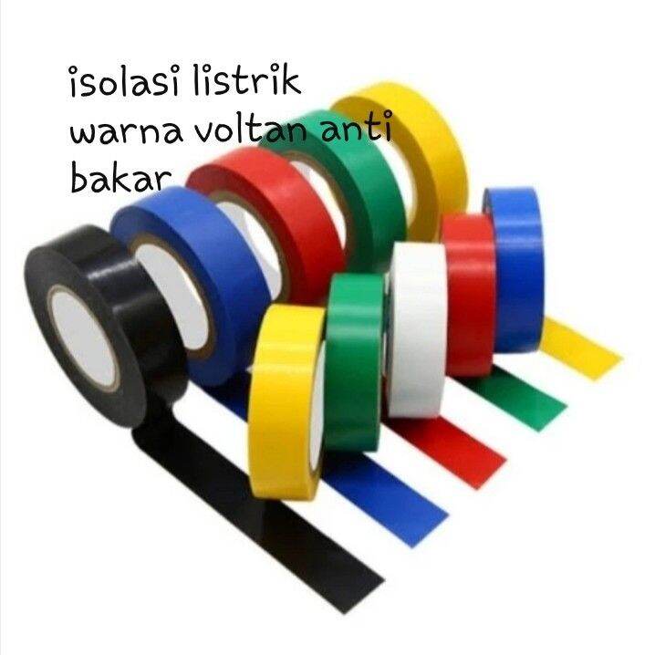 Isolasi Solasi Kabel Warna VOLTAN Perekat Kabel Anti Bakar Vinyl ...