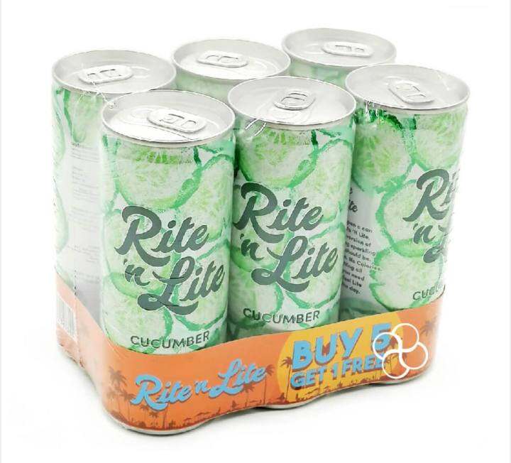 Rite 'N Lite Cucumber Soda 6 x 250mL | Lazada PH
