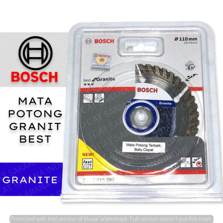 MATA POTONG KERAMIK GRANIT BOSCH MARBLE CUTTER FAST CUT 110 MM BEST ...