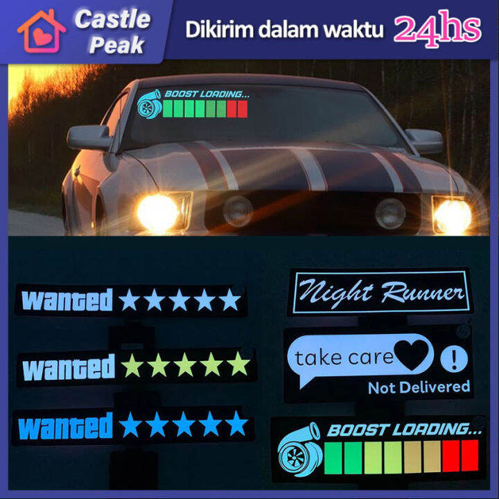 LED Car Sticker Auto/Moto Dekorasi Sticker Mobil Jendela Mobil Decals ...