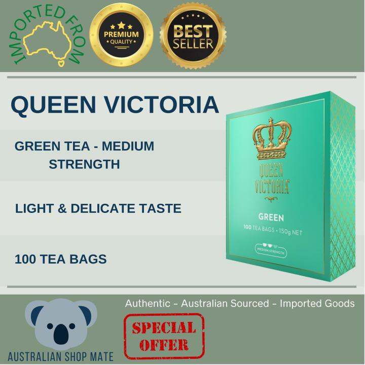 Queen Victoria GREEN TEA, Medium Strength, Light and Delicate taste ...