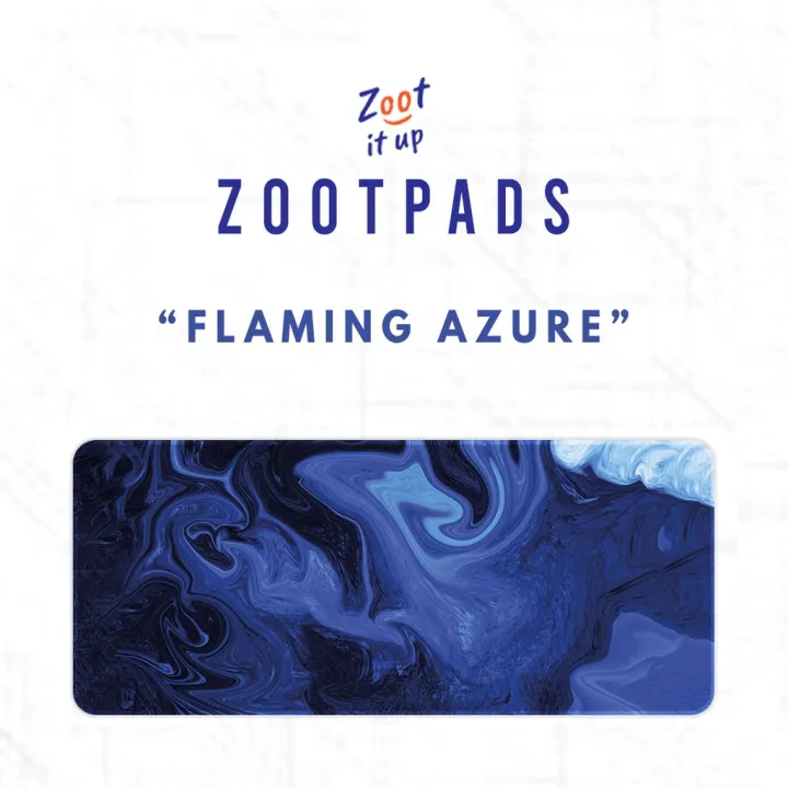Zoot It Up™ - FLAMING AZURE - Extra Large Extended Deskpad | Lazada PH