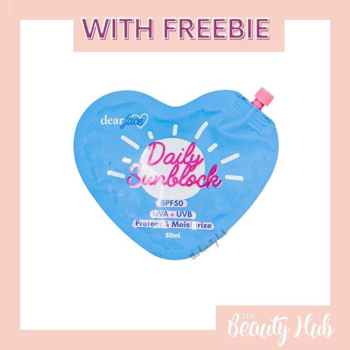 DEAR FACE Daily Sunblock SPF50 50g pouch | Lazada PH